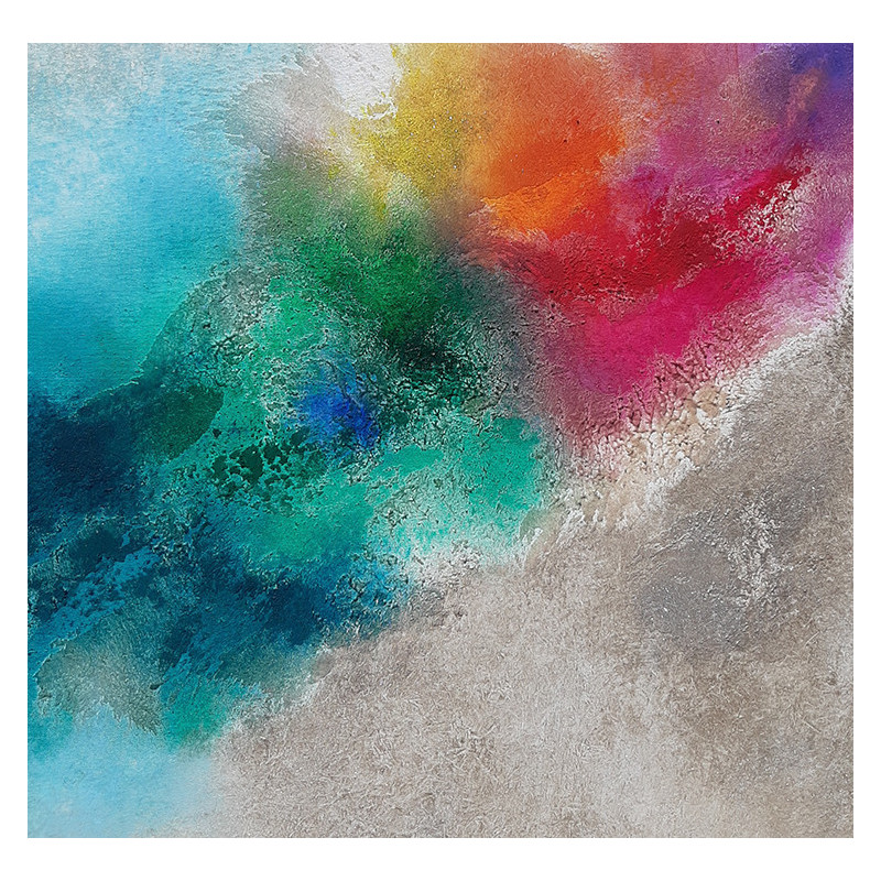 Abstract Rainbow painting by I. Fortuny for Ici et Là