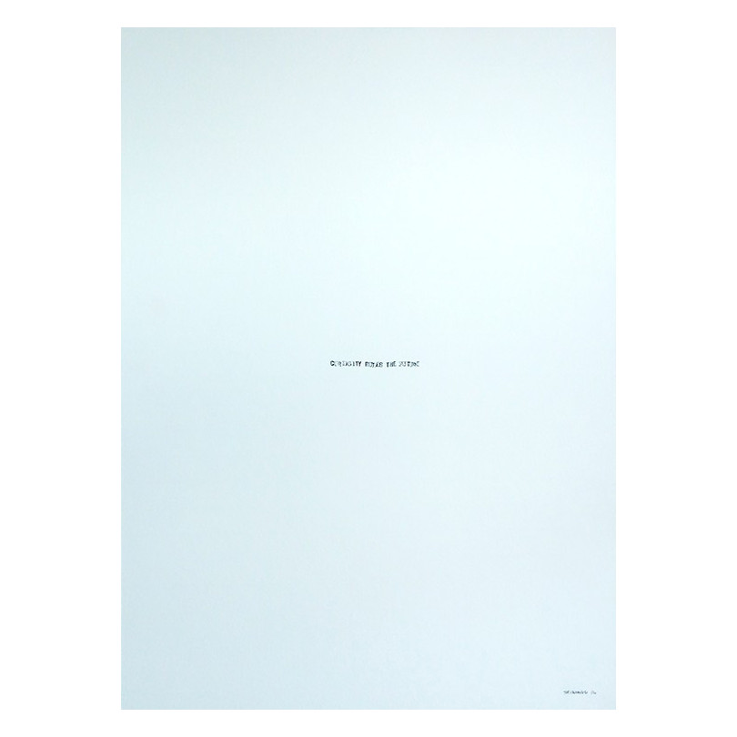 Drawing, poster with message, hand painted by The Catman Barcelona
