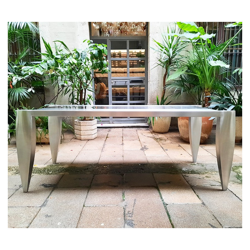 Contemporary design stainless steel high table for indoor or outdoor