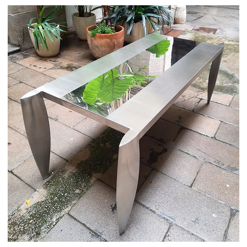 Contemporary design stainless steel high table for indoor or outdoor