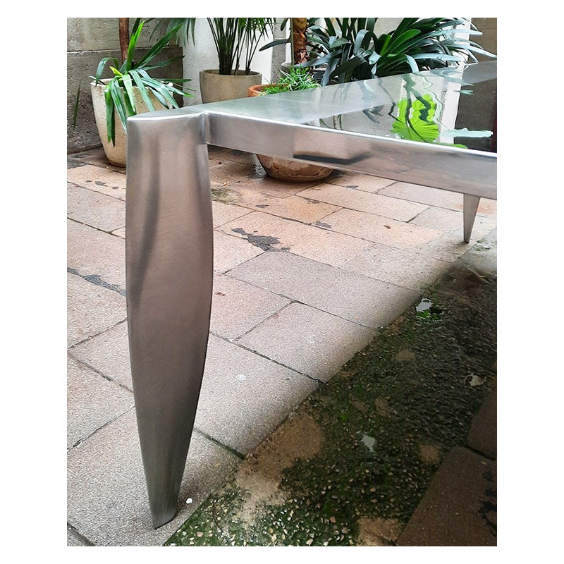 Contemporary design stainless steel high table for indoor or outdoor