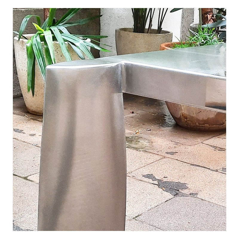 Contemporary design stainless steel high table for indoor or outdoor