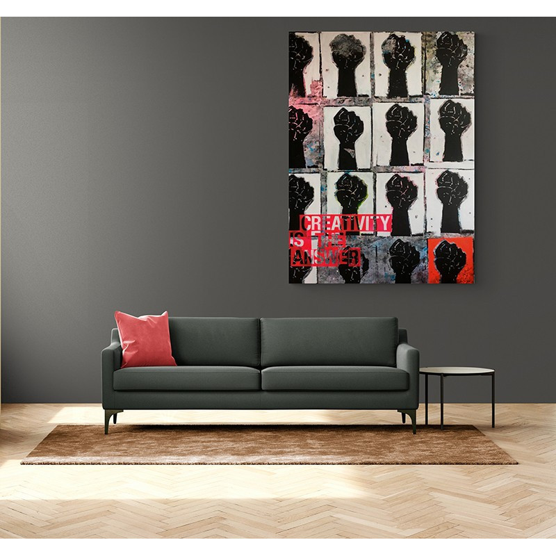 CREATIVITY IS THE ANSWER painting