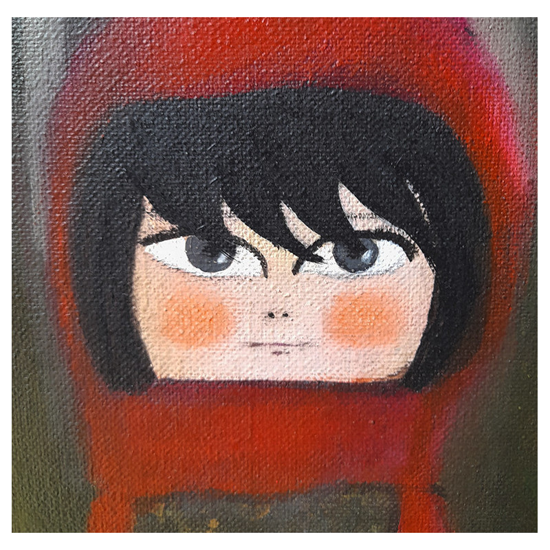 Original contemporary hand painting by Vanessa Linares for Ici et Là