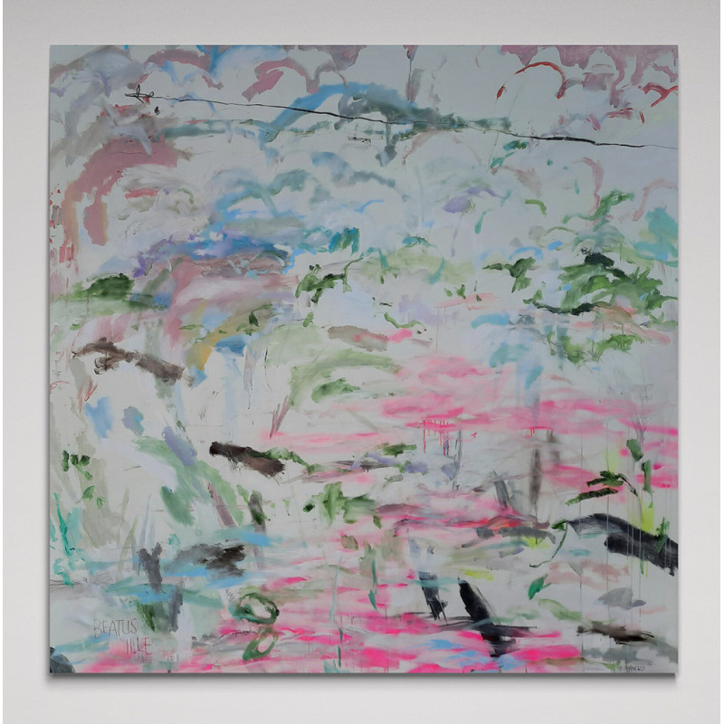 Unique artwork by The Catman Barcelona. Colorfull abstract painting