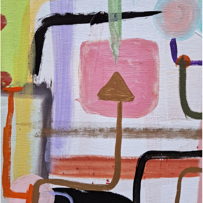 Colorfull Abstract and connection inspiration painting by Martinez Marín