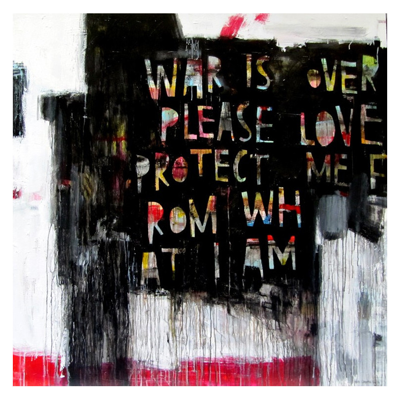 WAR IS OVER cuadro